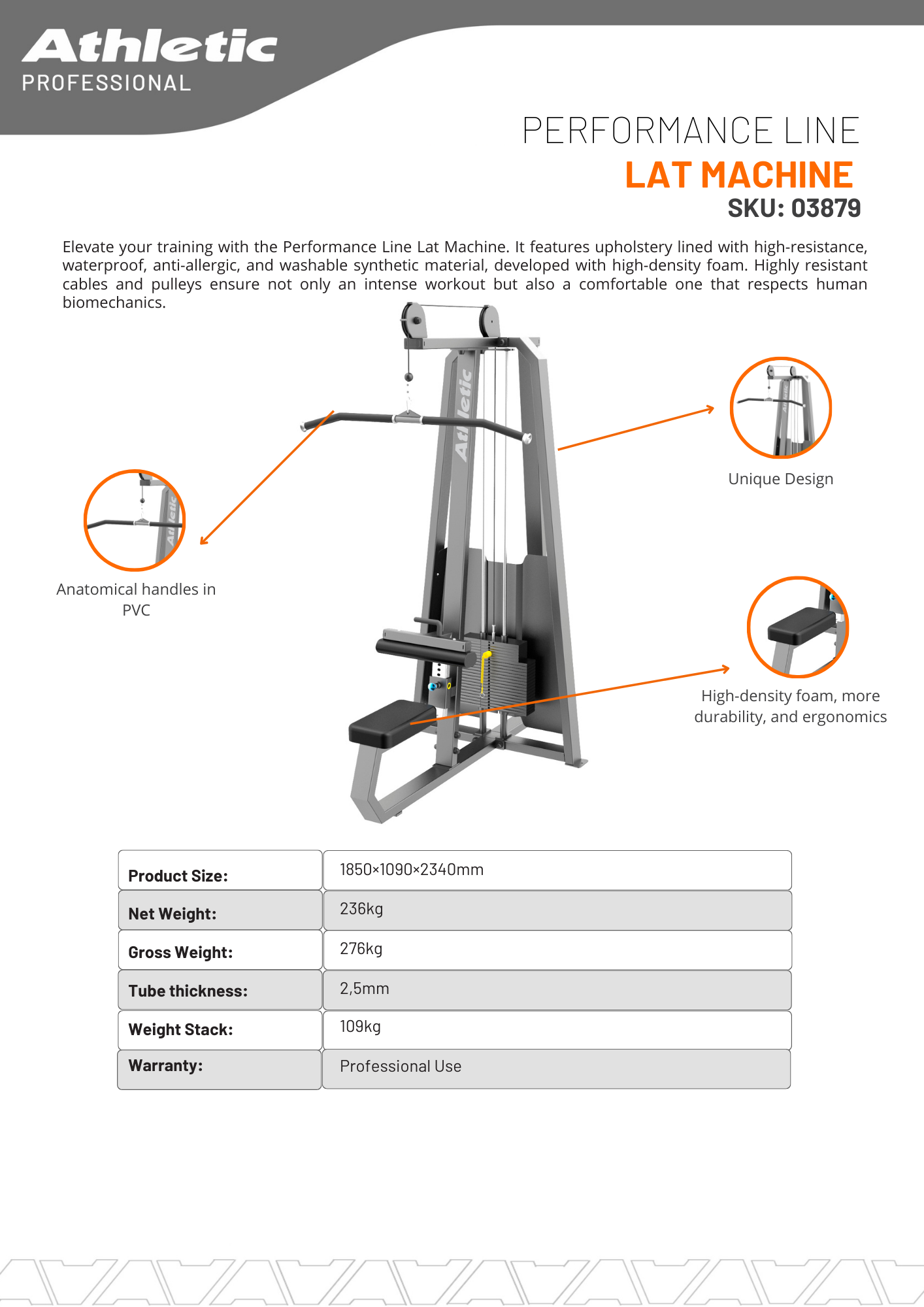 PERFORMANCE LINE - LAT MACHINE
